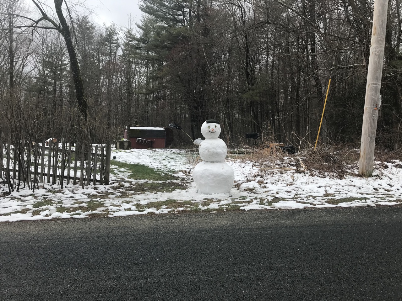 PHOTO OF THE WEEK: THE LAST SNOWMAN. WINTER’S FINAL GASP. BY MAURA ...
