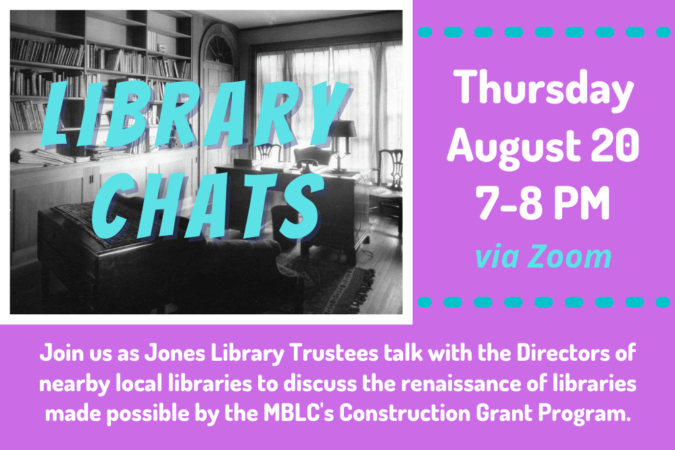 Jones Trustees Invite Public To Virtual Library Chat - Amherst Indy
