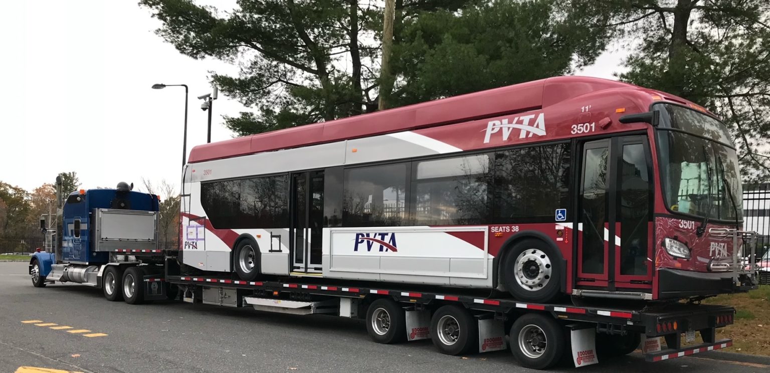 UMass Transit Receives First All-Electric Bus From PVTA - Amherst Indy