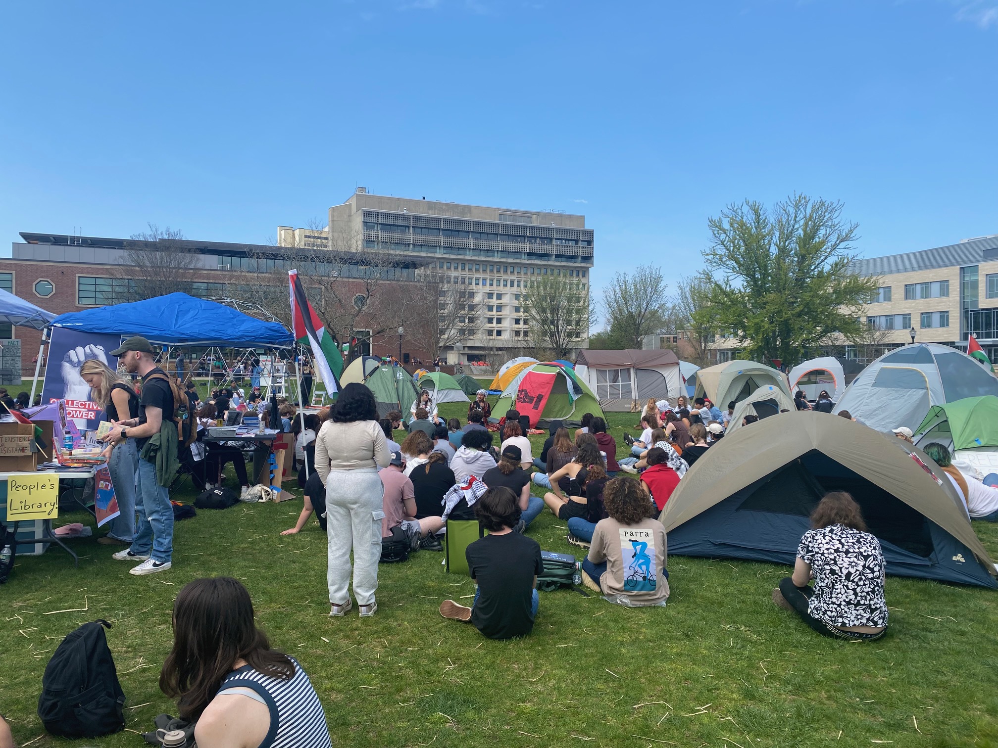 UMass Students Establish Encampment in Support of Palestine - Amherst Indy